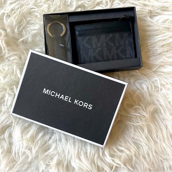 Michael Kors | Bags | Michael Kors Mk Card Case Keychain Gift Set Box ...